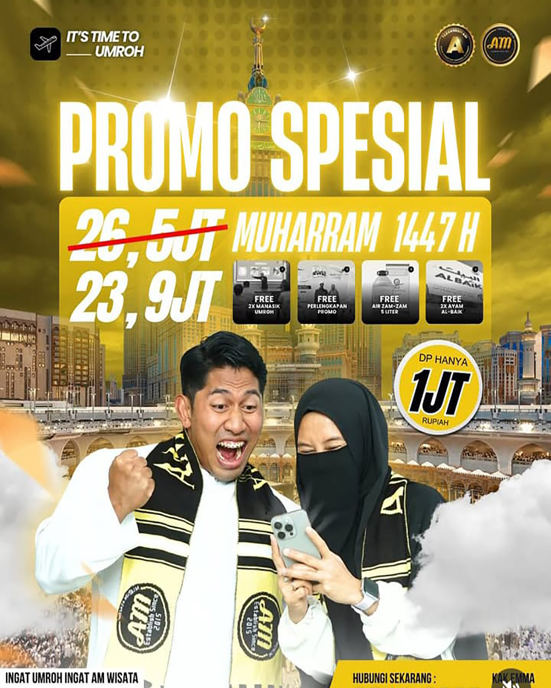 Paket Umroh Promo 2025 Hemat Hanya 23,9 Juta - Haqeem Group
